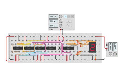 Circuit Design Contador De 0 A 9 Tatiana Joven Tinkercad