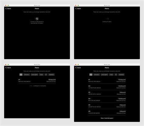 Peers Bitcoin Core App Design Docs