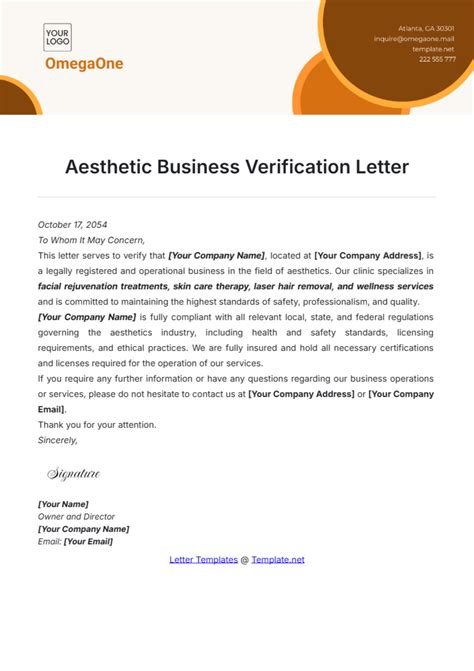 Free Verification Letter Templates Editable And Printable