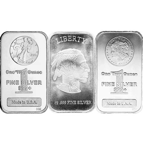 1 Oz Silver Bars