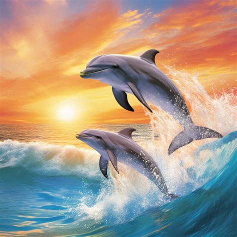 Premium Photo Astonishing Wallpaper Dolphin Dance