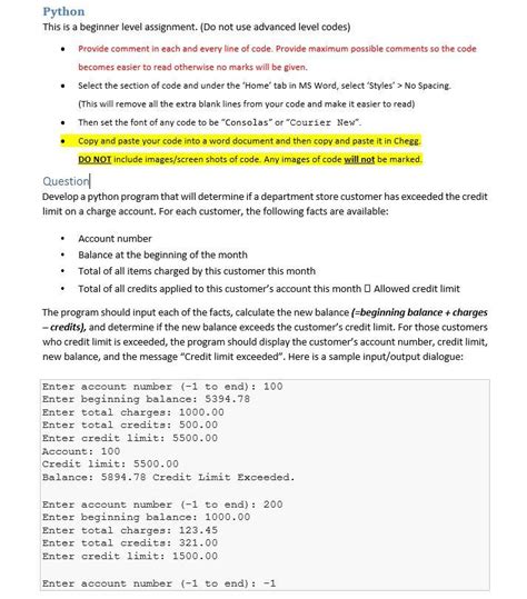 Solved Python This Is A Beginner Level Assignment Do Not Chegg