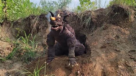 Baragon Emerges Baragon Suit And Effects Showcase Youtube