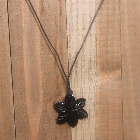 Floral Hand Carved Tongan Shell Necklace Koloa Moana Handmade Island