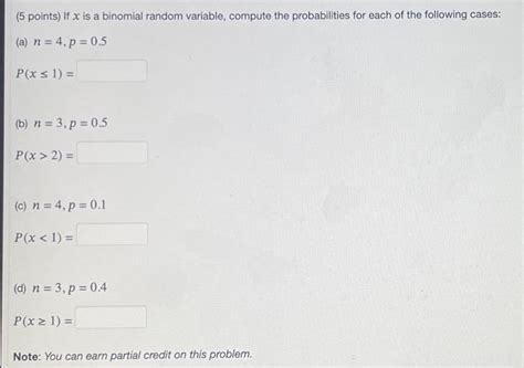 Solved Points If X Is A Binomial Random Variable Chegg