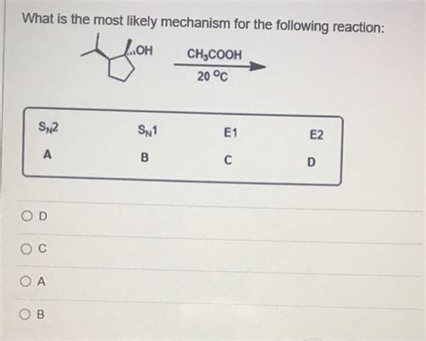 Solved What is the most likely mechanism for the following | Chegg.com