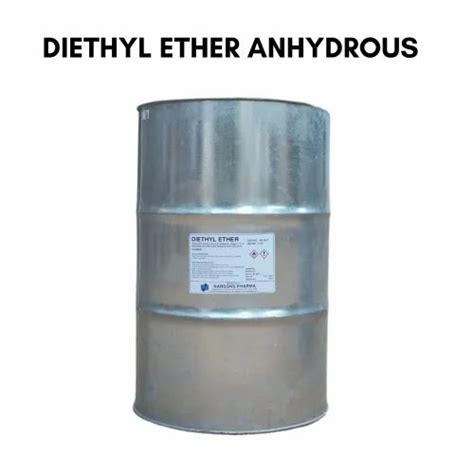 Analytical Grade Diethyl Ether Anhydrous 99 At Rs 185litre In Chittoor Id 2853283391612