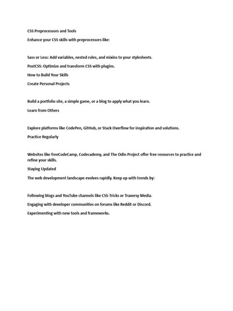 css preprocessors and tools pdf