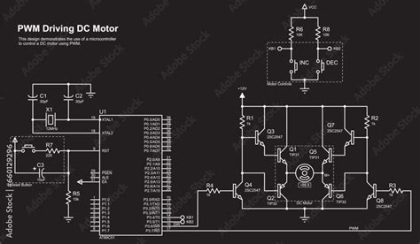 Vector Electrical Schematic Diagram This Design Demonstrates The Use