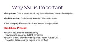 Secure Socket Layer SSL Certificate Pptx