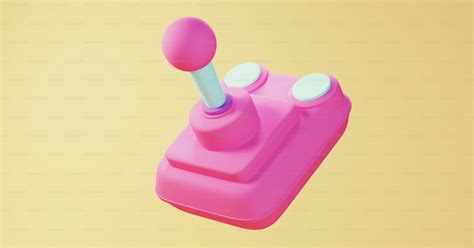 블루 핑크 레트로 조이스틱 클래식 게임 컨트롤러 3d 일러스트레이션 렌더링 사진 Unsplash의 게임 컨트롤러 이미지