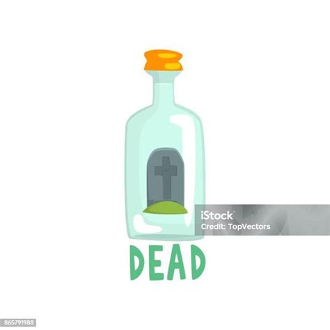 거 대 한 알코올 병 나쁜 습관 알코올 중독의 개념 만화 벡터 일러스트 레이 션의 하단에 삭제 표시 개념에 대한 스톡 벡터 아트