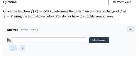 Solved Given The Function F X Cosx Determine The Chegg Com