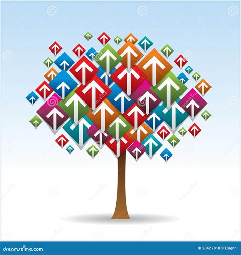Arrow Tree With Grass Cartoon Vector 6320867 Arrow Tree With Grass Cartoon Vector 6320867