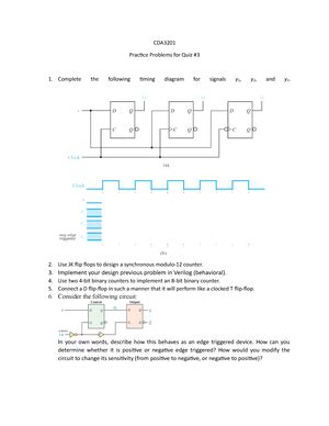 CDA3201 PS 4 Problem Set CDA3201 Computer Logic And Design Problem Set 1 Convert The