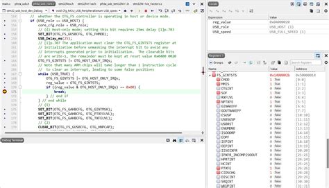 Problems Clearing Usb Interrupt Bits From Stm32f411 Gintsts Register