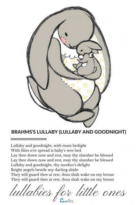 Lullaby And Goodnight The Brahms Lullaby Famlii