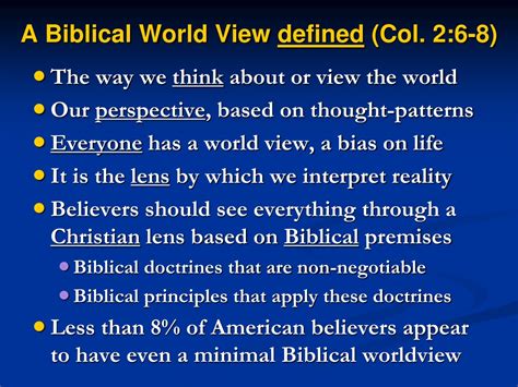 Ppt Biblical Worldview Importance And Definition Powerpoint