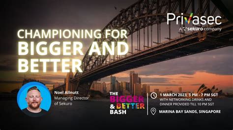 Privasec A Sekuro Company On Linkedin Event Registration Form The Bigger And Better Bash