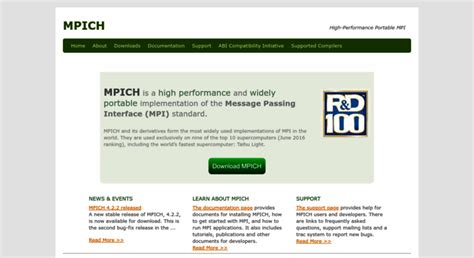 Access Mpich Org MPICH High Performance Portable MPI