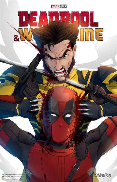 Deadpool And Wolverine Fanart By Kamuro By Kamurodraws On Deviantart