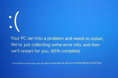 Код ошибки System Service Exception на Windows 7 8 10 как исправить