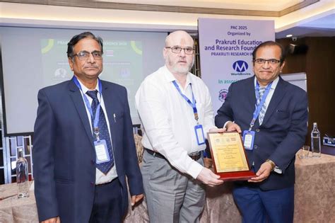 Prakruti Annual Conference 2025 Felicitations Of Dr Prashant Bhave Prachi Services Inc