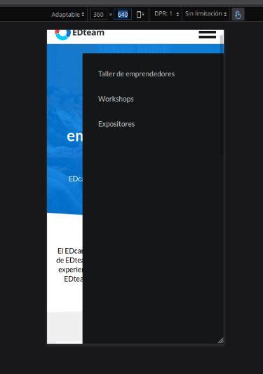 El Header Se Separa Del Nav Al Hacer Scroll En Versi N M Vil Edteam