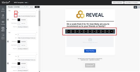 How To Create A Klaviyo Drag And Drop Template For Nps Via Campaigns Omniconvert Knowledgebase