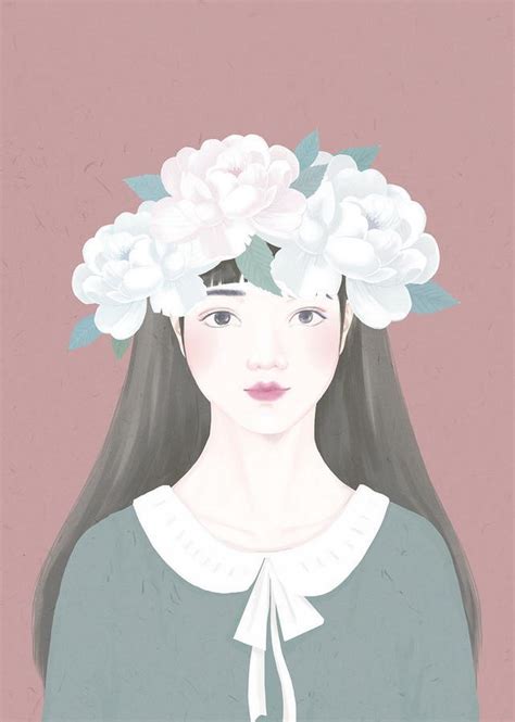 文艺插画女孩