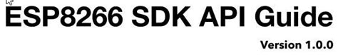 esp8266 sdk v1 0 0 out now scargill s tech blog