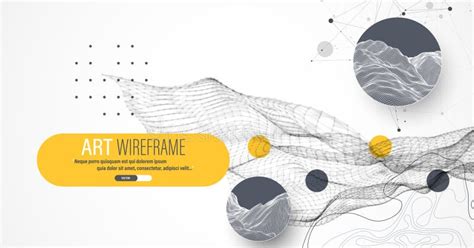 The Abstract Wave Is Made In A Frame Style Template For Science And Technology Presentation