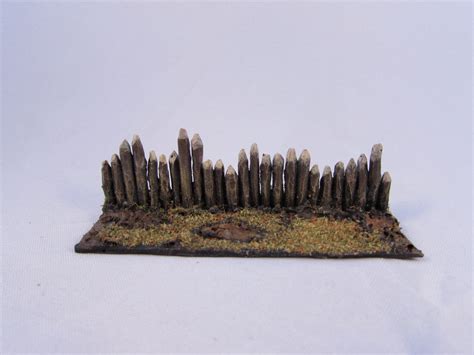 15 Mm Pallisade Wall Painted Wargames Terrain Workshop