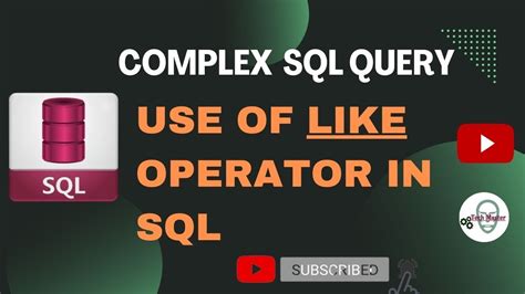 Use Of Like Operator In Sql Sql Learnsql Sqlforbeginner