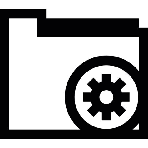 options gear cog folder configuration interface settings icon