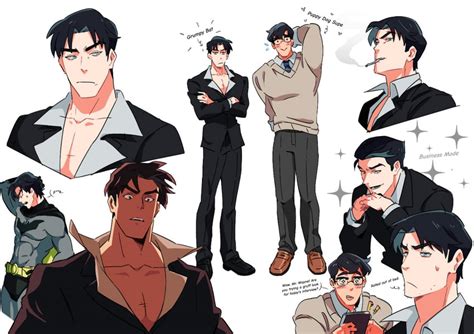 Batman Clark Kent And Bruce Wayne Dc Comics And More Drawn By Sr Danbooru