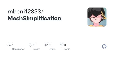 GitHub Mbeni MeshSimplification