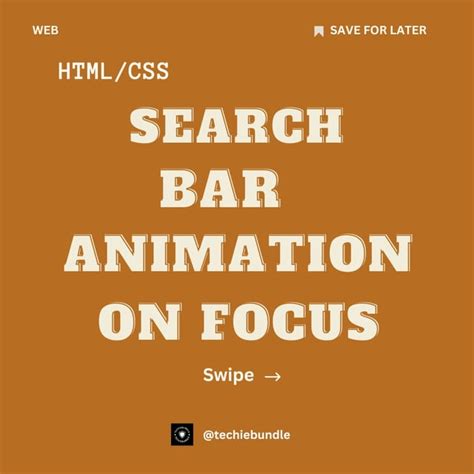 Search Bar Animation On Focus Using Pure Html And Css Rtechiebundle