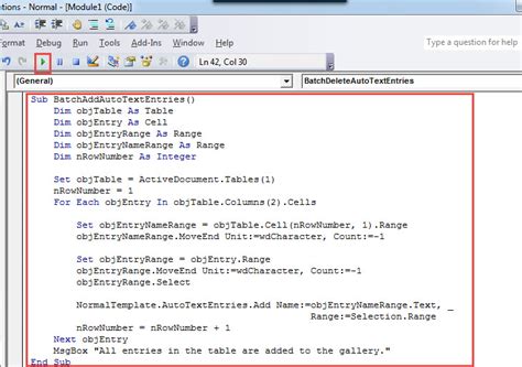 how to batch add or delete multiple autotext entries in your word
