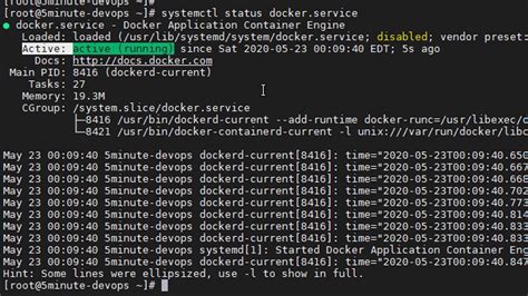 Docker Run Hello World Container In Linux Host 5 Minute Devops Youtube