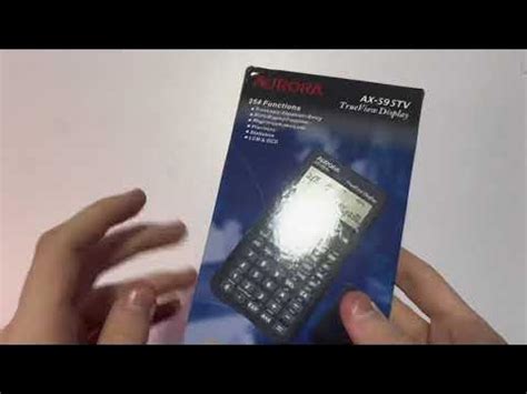 Aurora AX-595TV Calculator ASMR Unboxing 4K HD - YouTube