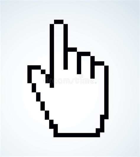 hand cursor vector drawing icon stock vector illustration of hand