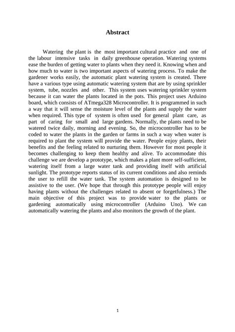 Pdf Automatic Irrigation And Monitoring System