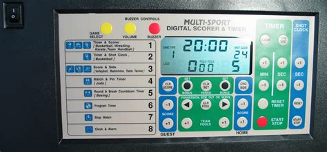 small size multi sport scorer and timer mts 288b yuan chi sports