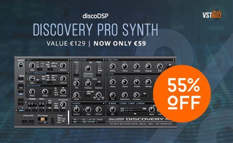 discodsp discovery pro synthesizer plugin 55 off at vst buzz
