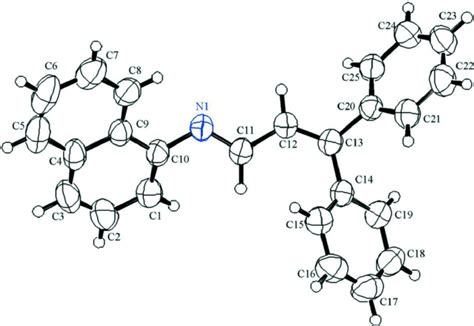The Molecular Structure Of The Title Compound Showing The Atomic
