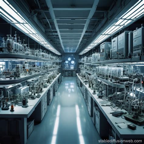 Sci Fi Bio Lab Exploration Stable Diffusion Online