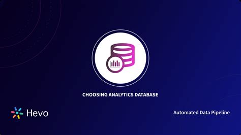 Factors To Consider When Choosing Analytics Db