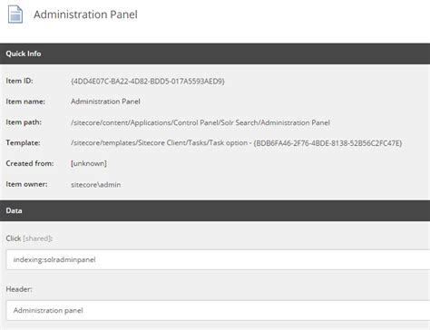 Sitecore Module Solr Admin Panel Cms Xperience
