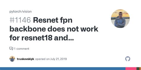 Resnet Fpn Backbone Does Not Work For Resnet18 And Resnet34 · Issue